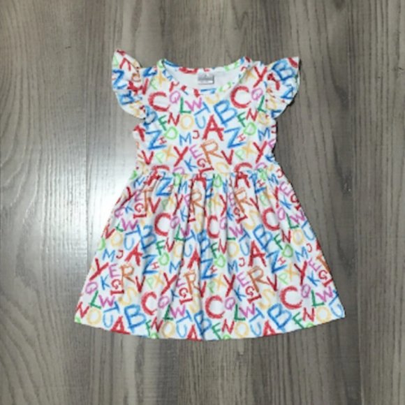Dresses | Alphabet Abc Girls Back To School Boutique Dress | Poshmark